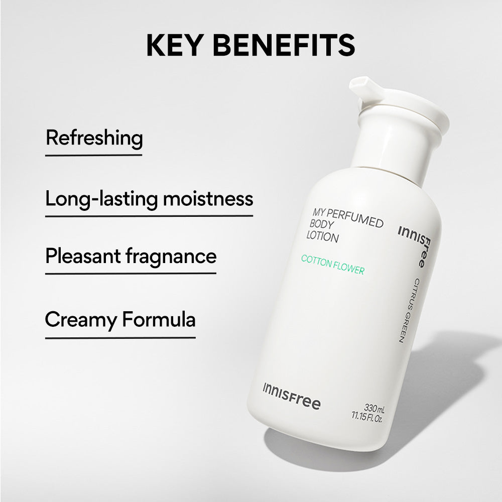 My Perfumed Body Lotion Cotton Flower Lotion 330ml – INNISFREE India