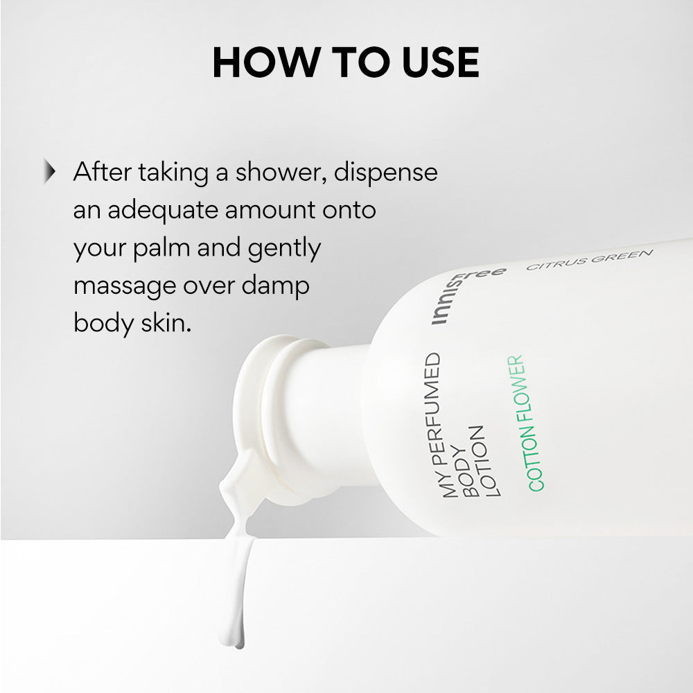 My Perfumed Body Lotion Cotton Flower Lotion 330ml – INNISFREE India