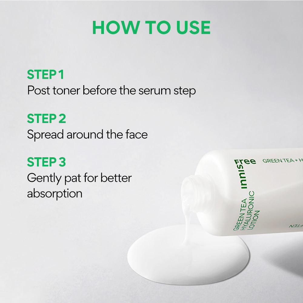 Innisfree Green Tea Hyaluronic lotion 170ML – innisfree India