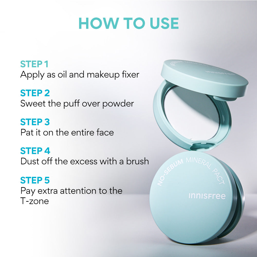 Innisfree No Sebum Mineral Pact 8.5G – innisfree India